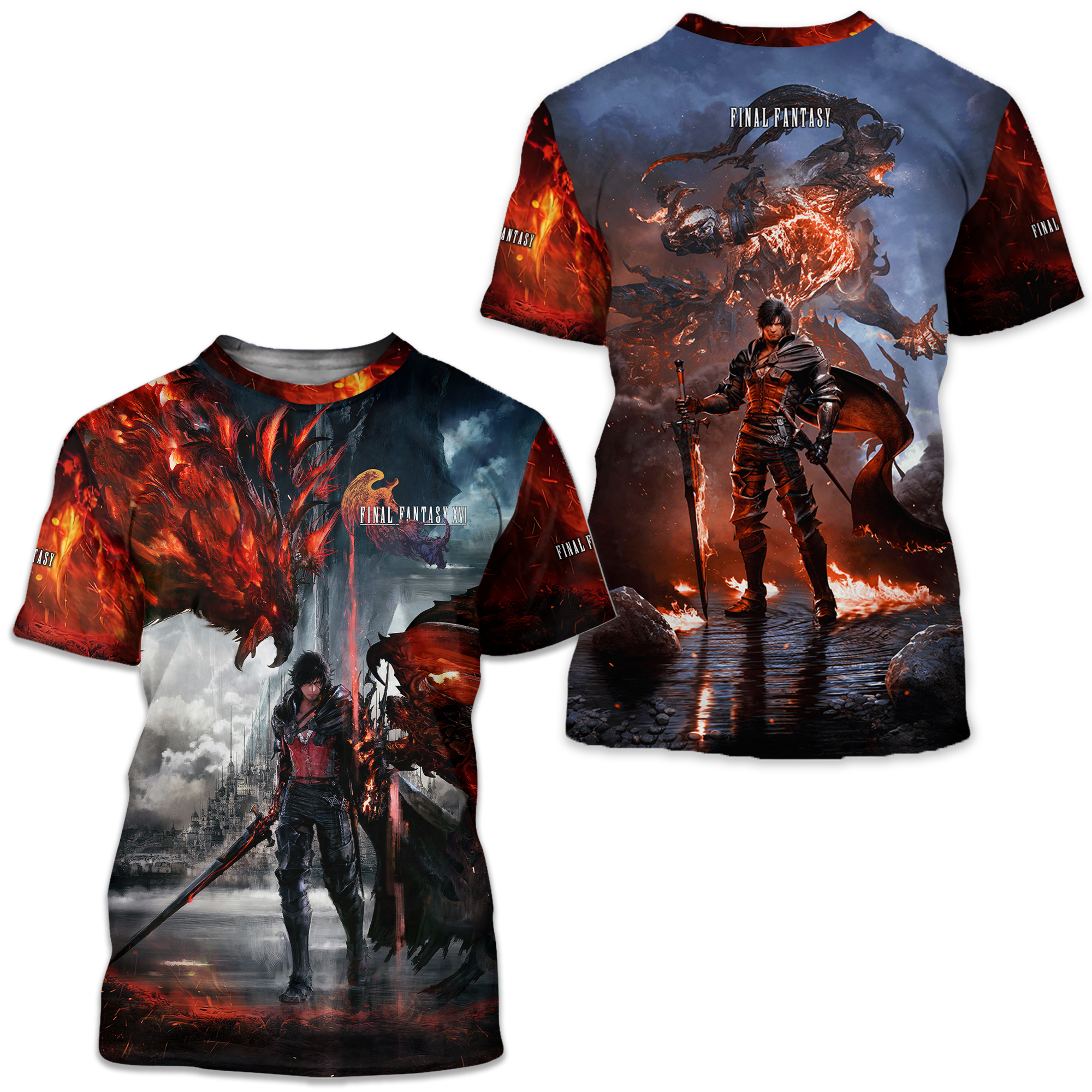 Final Fantasy XVI Video Game 3D T-shirt