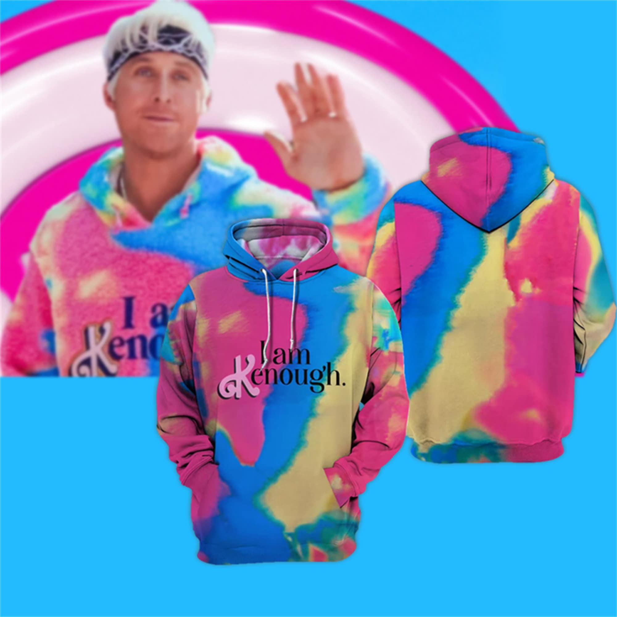 I Am Kenough Tie-Dye T-Shirt, I Am Kenough Merch Hoodies, BarB Costume