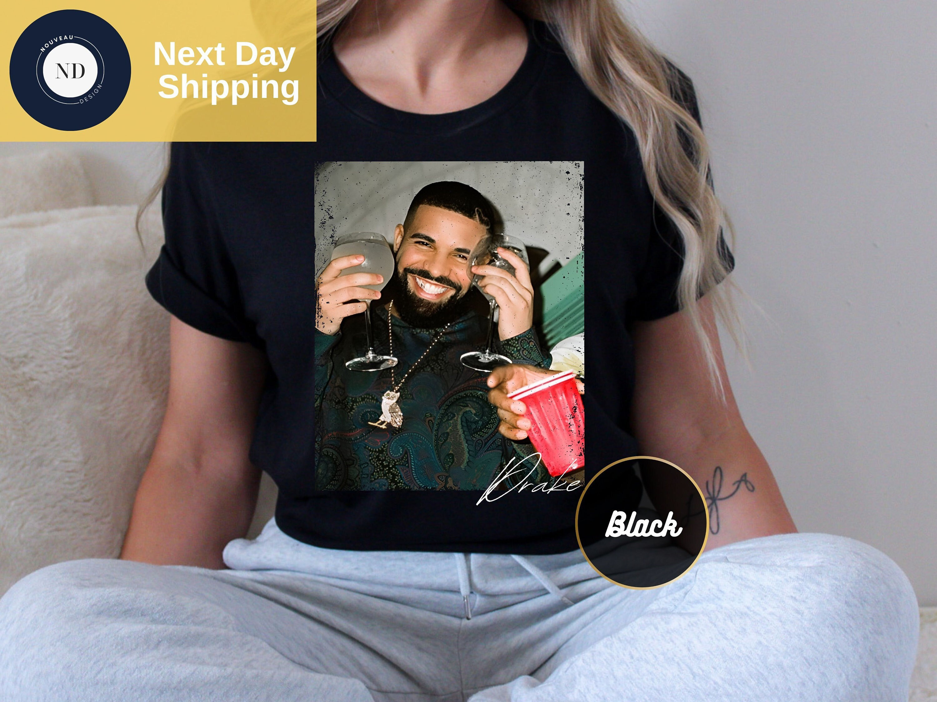 Vintage Drake T-Shirt, Graphic Tee, Rapper Shirt, Drake Shirt, Rap Tour ...