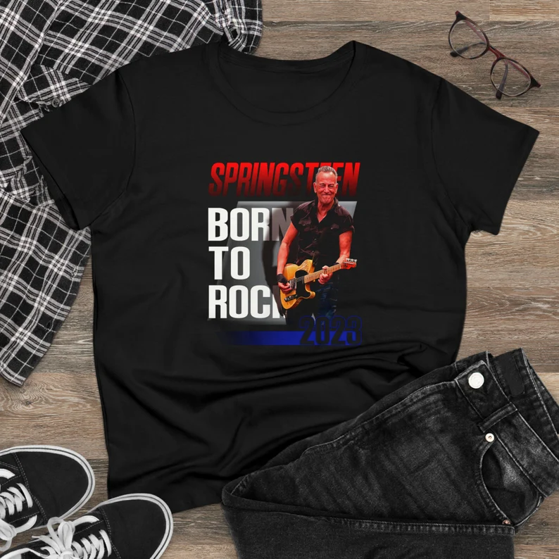 Bruce Springsteen 2023 Musik Konzert Merch T-Shirt Entworfen Und ...