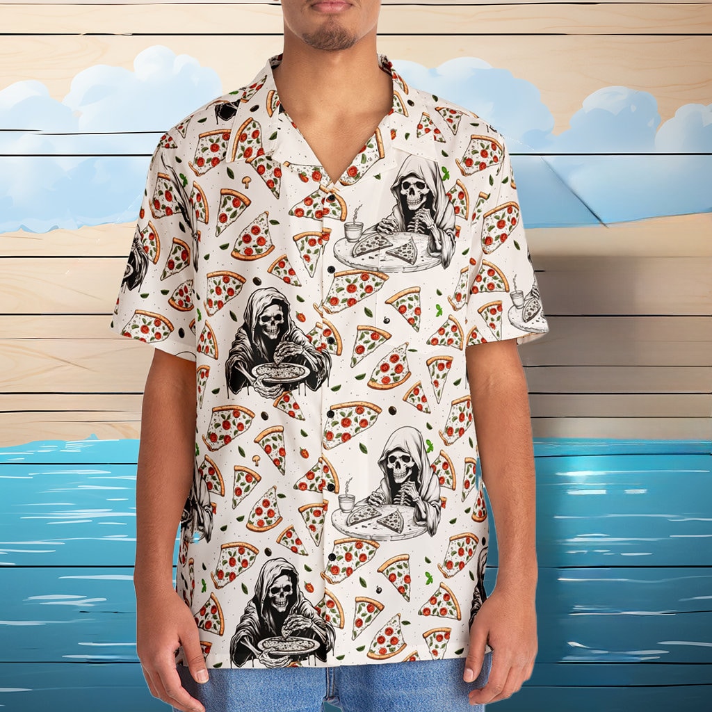 Pizza And Grim Reaper Pattern