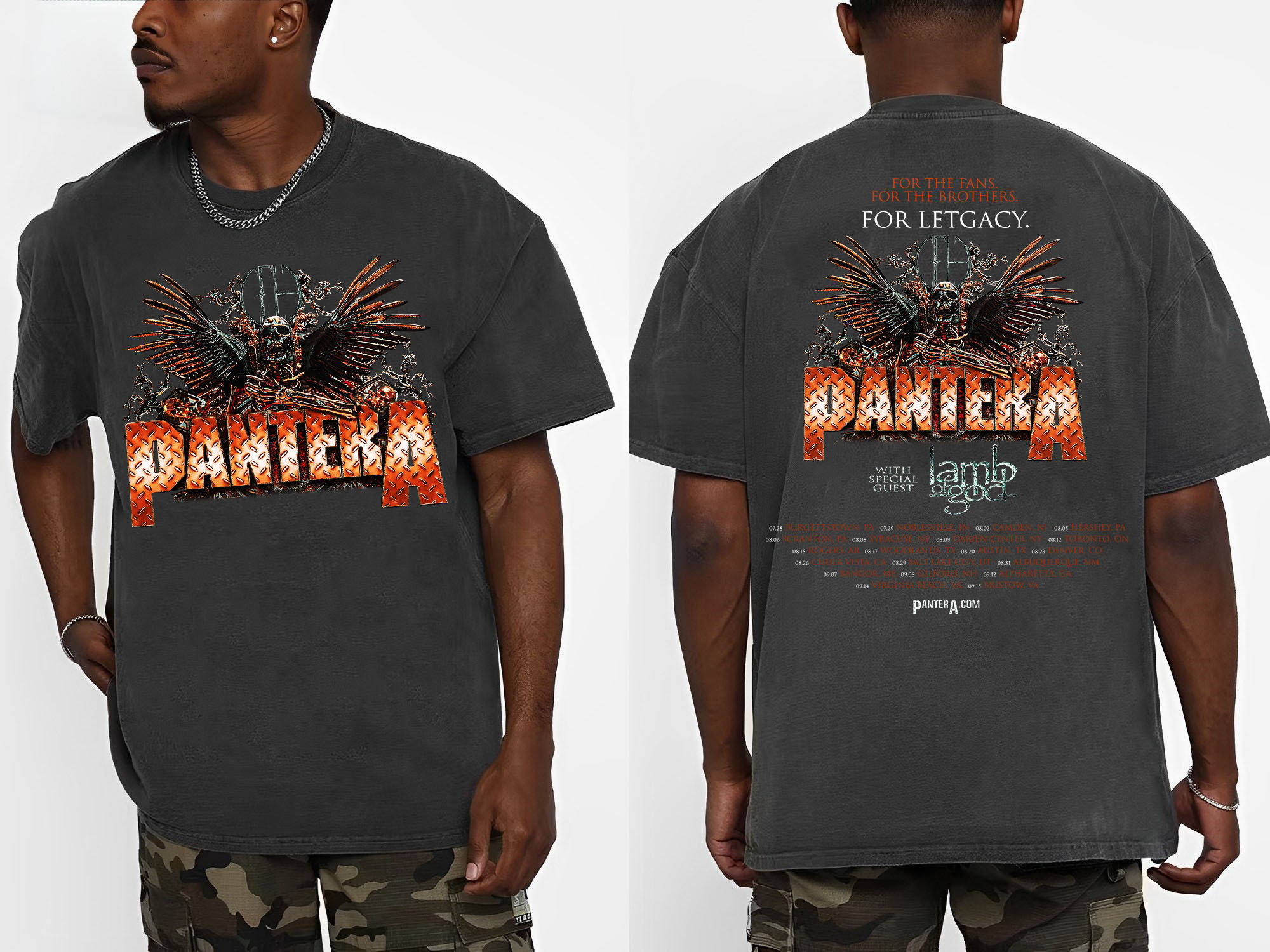 Mayhem Skull 2023 Tour With Lamp Of God