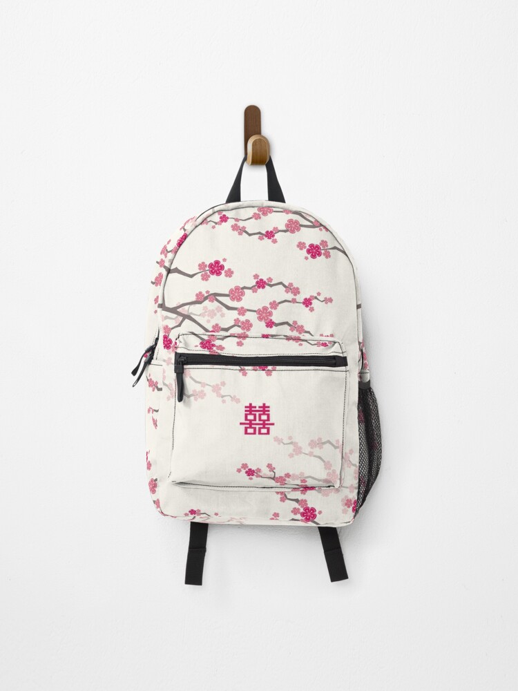 Fuchsia Pink Oriental Cherry Blossoms On Cream And Chinese Wedding ...