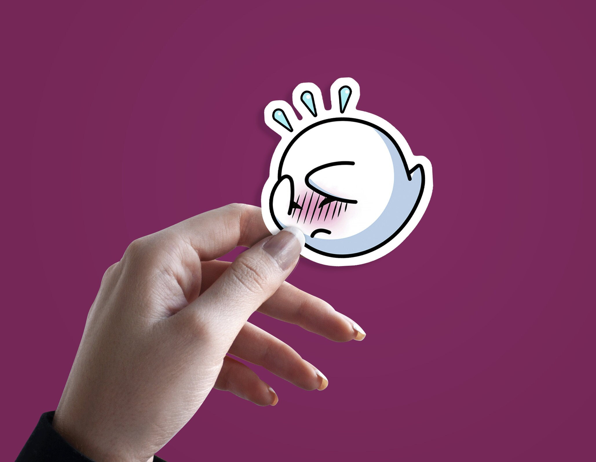 Shy Boo Glossy Vinyl Die-Cut Sticker- Sheree Whitfield - Bravo ...