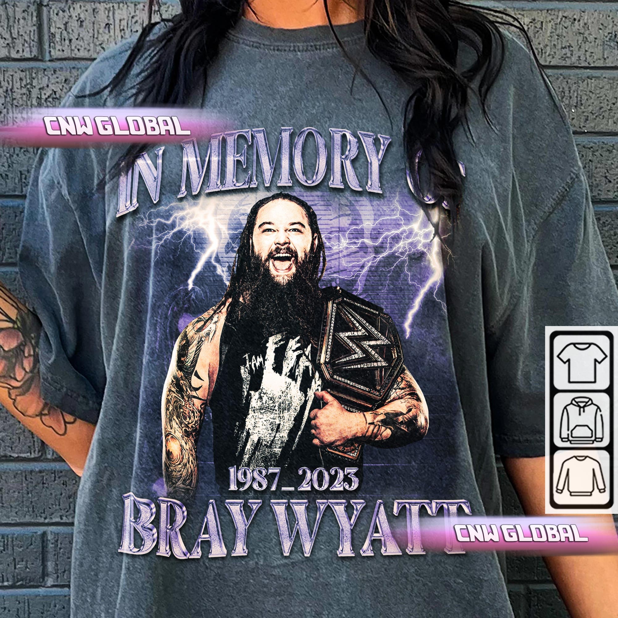 Bray Wyatt Retro Shirt, In Memory Of Bray Wyatt 1987-2023 Shirt ...