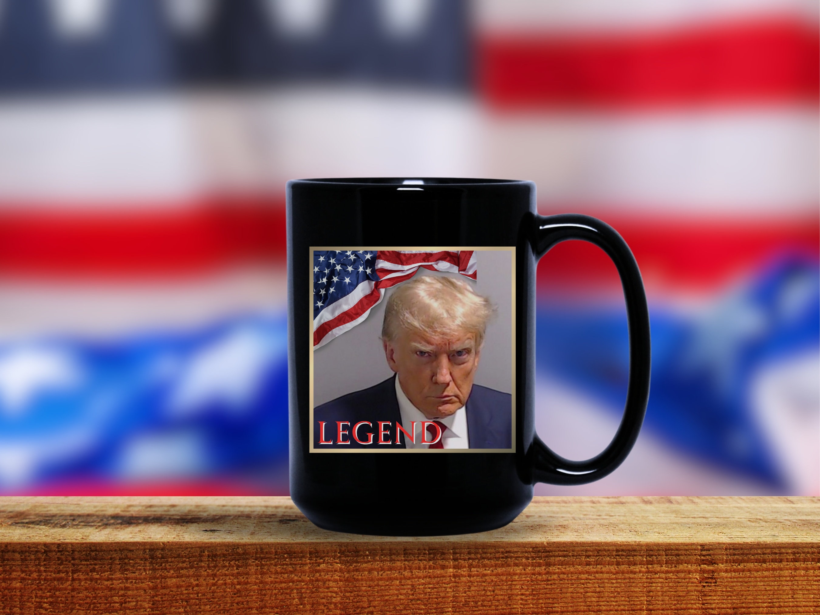 Trump Mugshot Coffee Mug Donald Trump Mugshot Coffee Mug