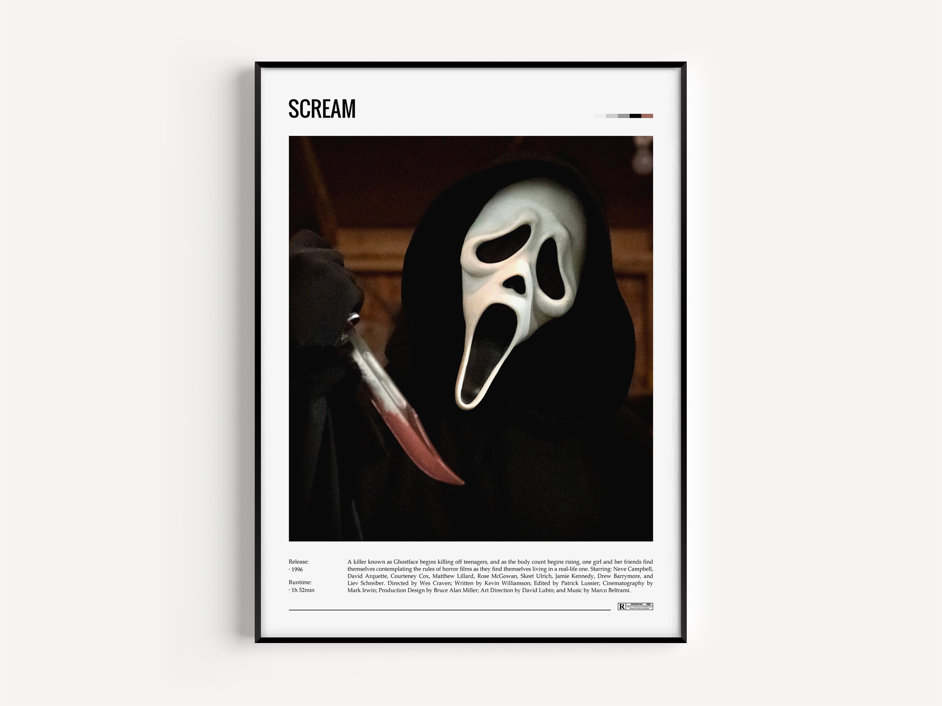 Scream, Scream Print, Scream Minimalist Poster, Scream Art Print ...