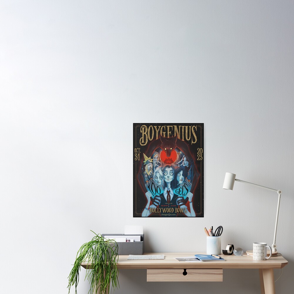 Boygenius Live At Hollywood Bowl, Halloween 2023, Poster Poster ...