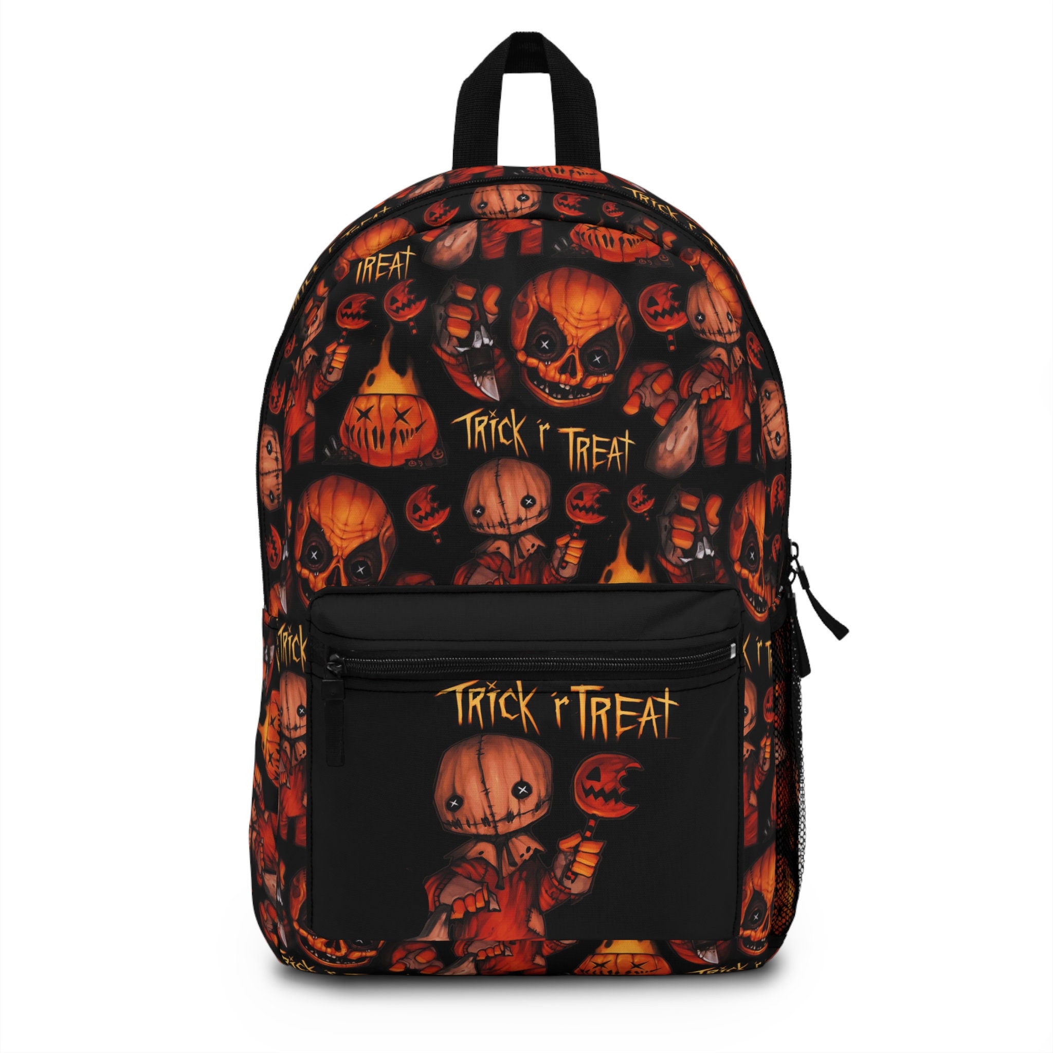 Pumpkin Head Halloween Movie Bag, Unique Sam Graphic Design Backpack ...