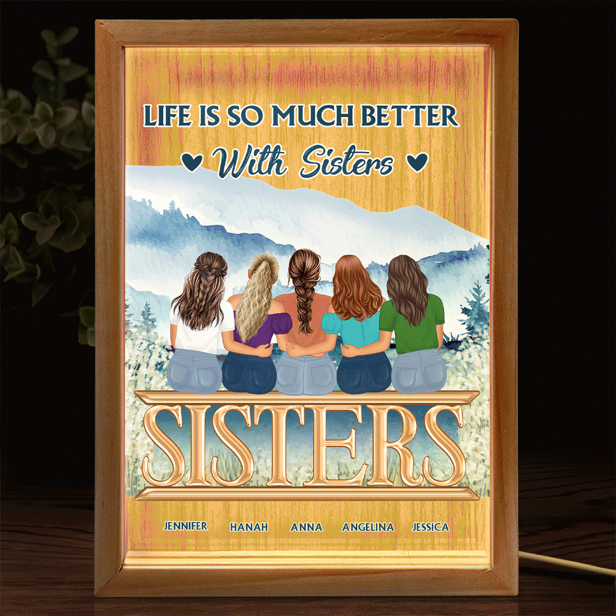 Sisters Forever Never Apart - Gift For Sisters And Best Friends ...