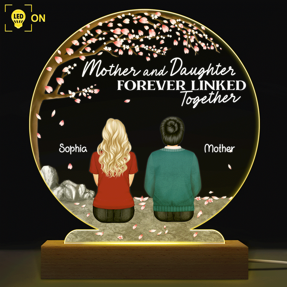 Mother And Daughter Son Forever Linked Together - Loving Gift ...