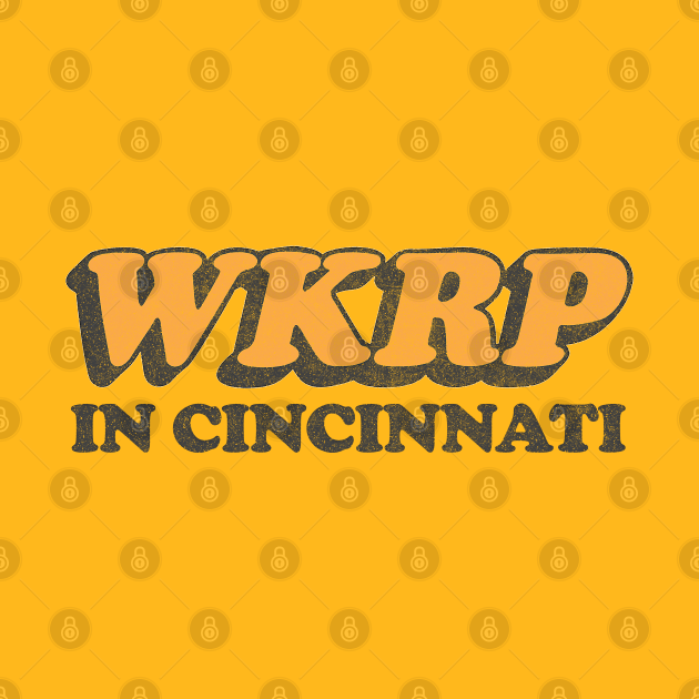 WKRP In Cincinnati Vintage-Style Faded Tribute Logo - Wkrp In ...