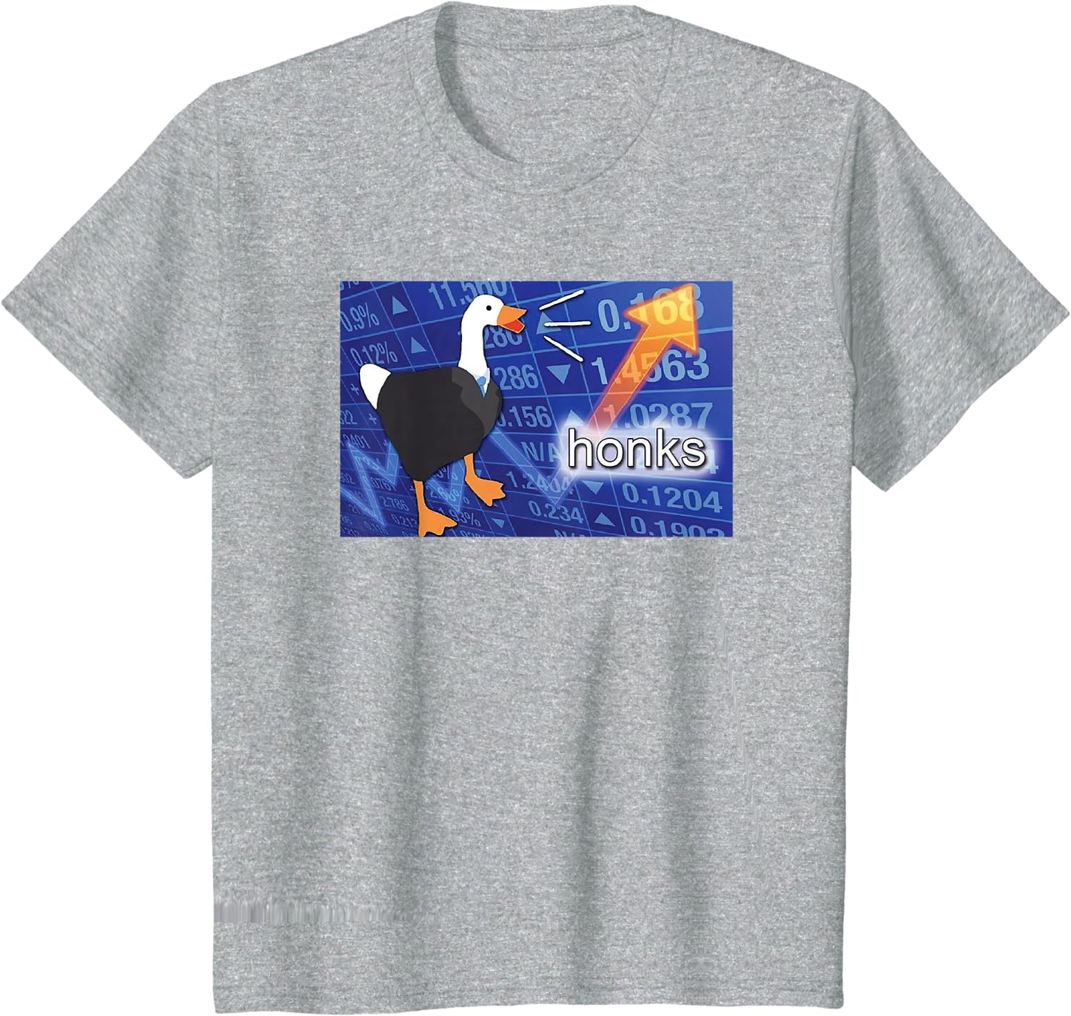 Funny Goose Meme Honks Meme Stonks Meme T-Shirt