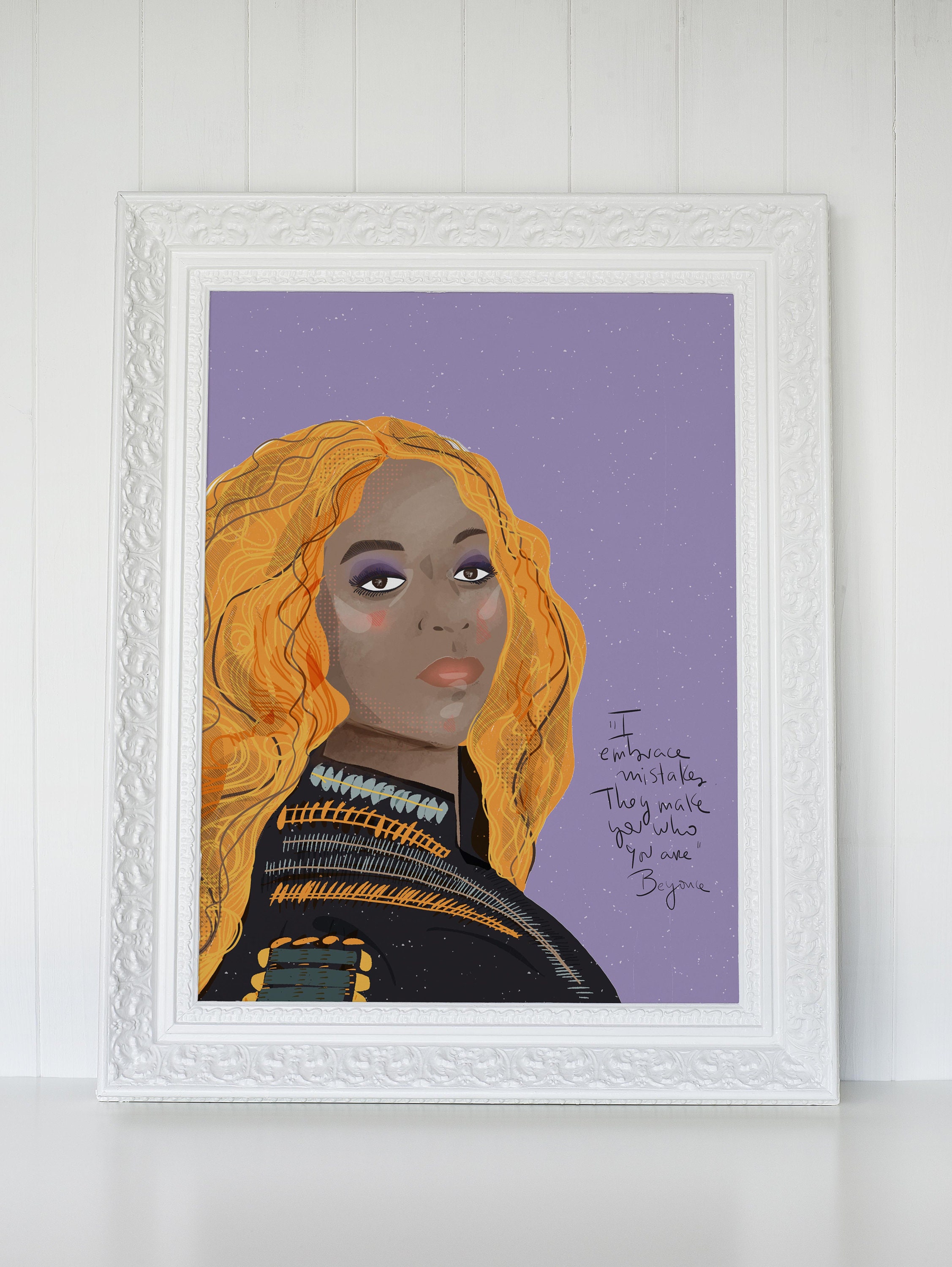 BEYONCE Art Print, Gallery Wall Decor, Cubicle Decor, Music Lover Gifts