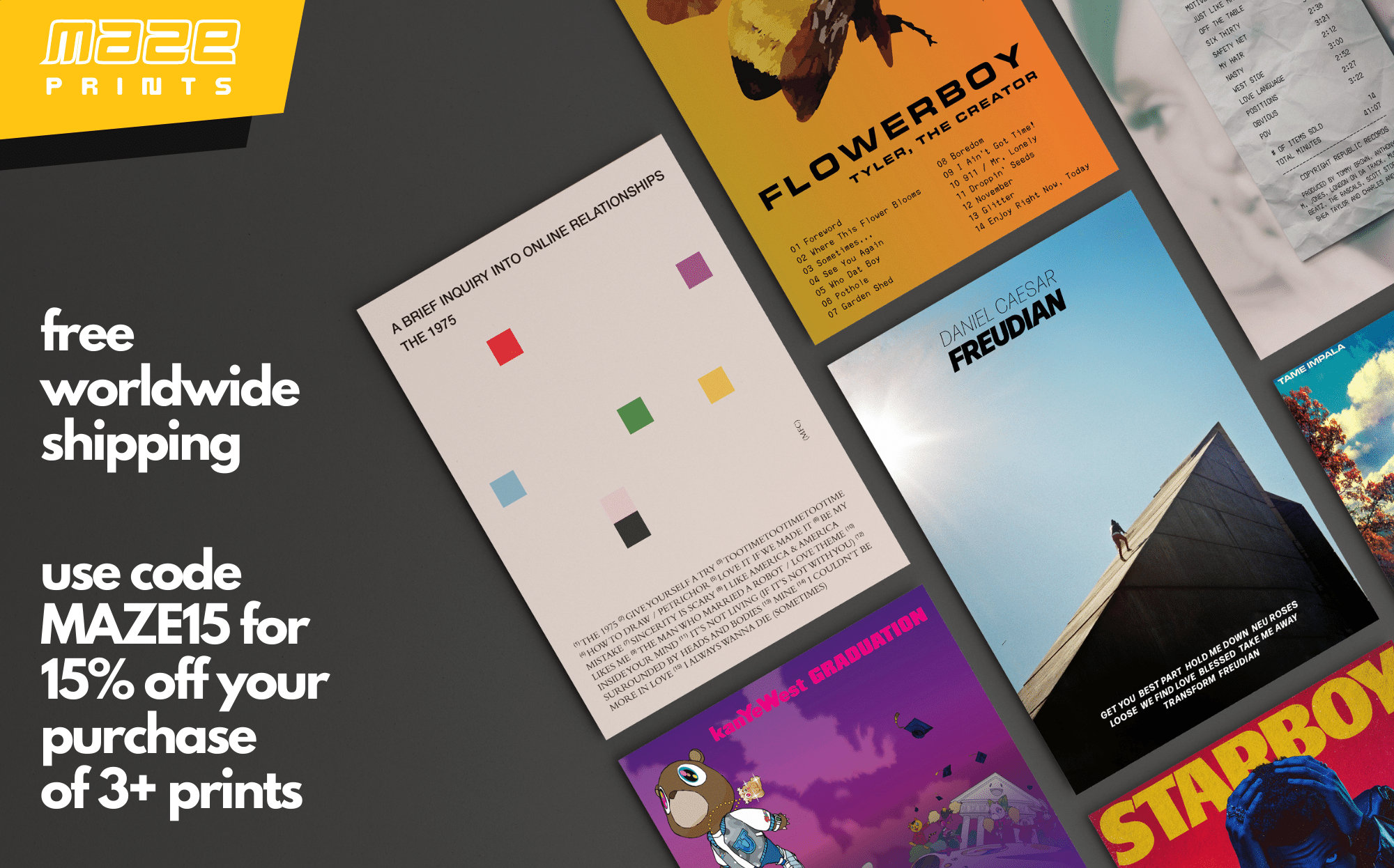 Fleetwood Mac 'Rumours' Album Poster | Custom Album Tracklist Poster