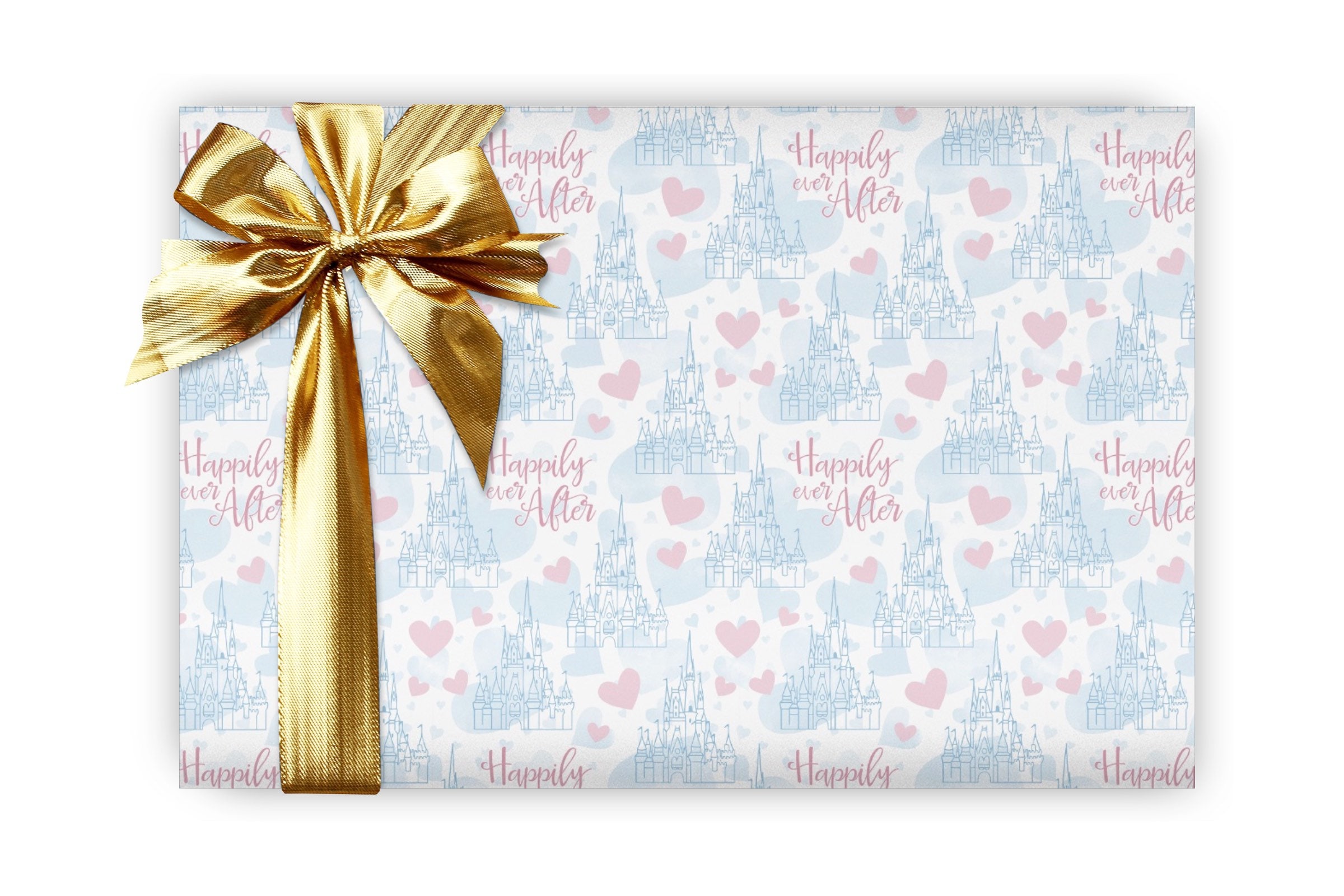 Disney Castle Wrapping Paper Sheets