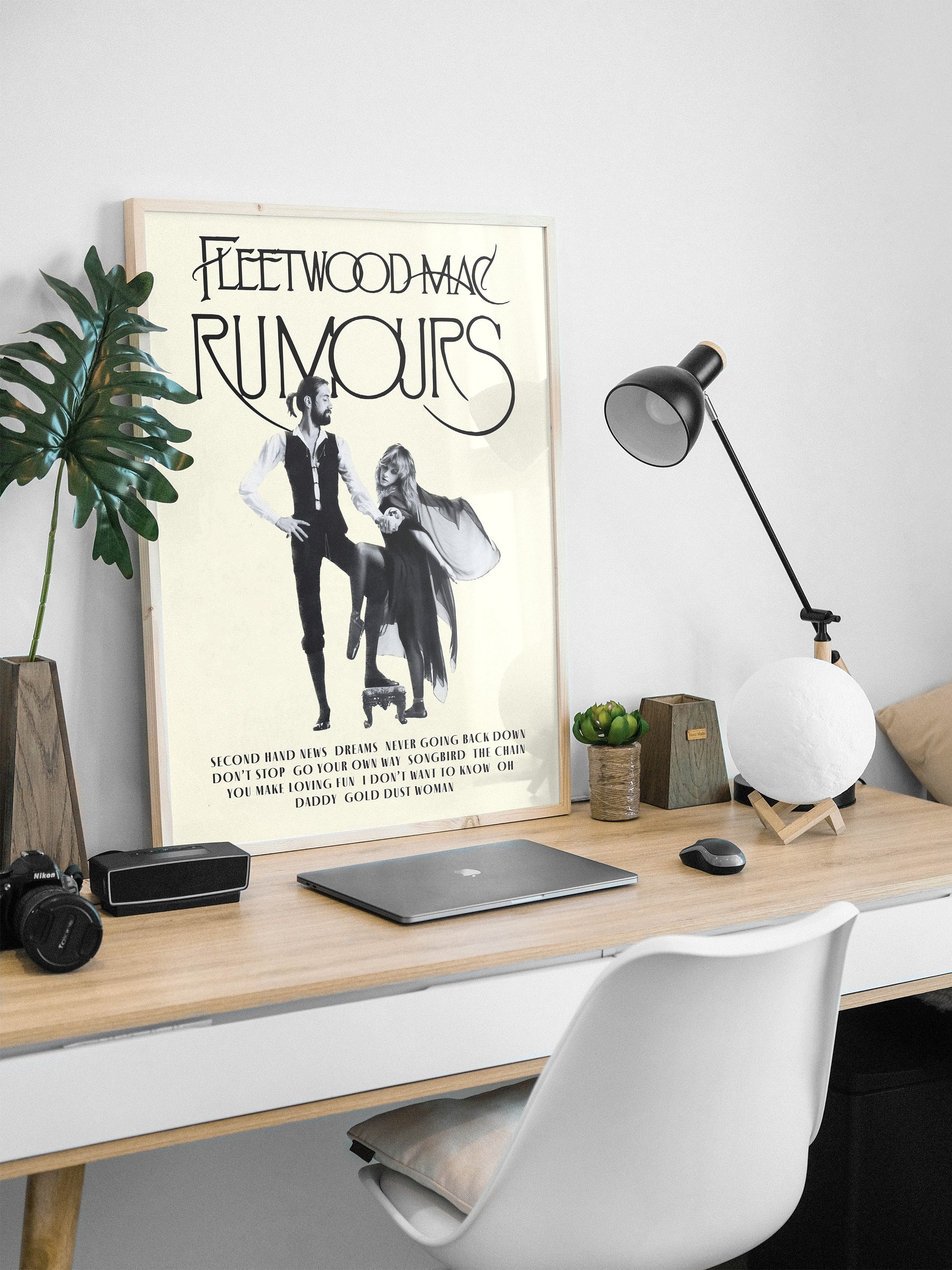 Fleetwood Mac 'Rumours' Album Poster | Custom Album Tracklist Poster